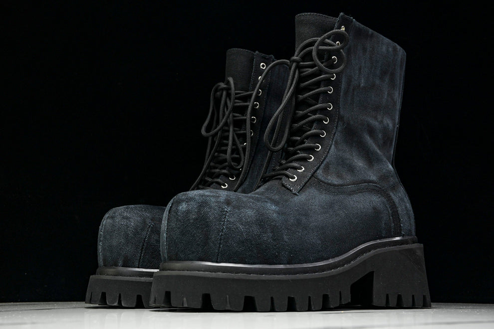 Вalenciaga Stomper Bootie 'Black Canvas' – Drip Locker UK