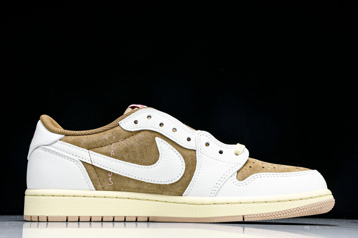 Travis Scott AJ1 Retro Low OG 'Sail Shy Pink' – Drip Locker UK