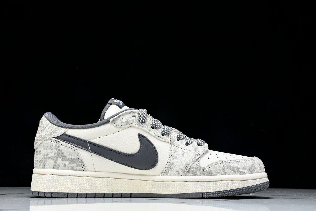 Travis Scott AJ1 Low x Year of The Snake 'White Grey' (Custom) – Drip ...