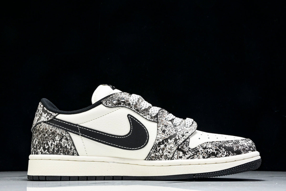 Travis Scott AJ1 Low x Year of The Snake 'Grey Black' (Custom) – Drip ...