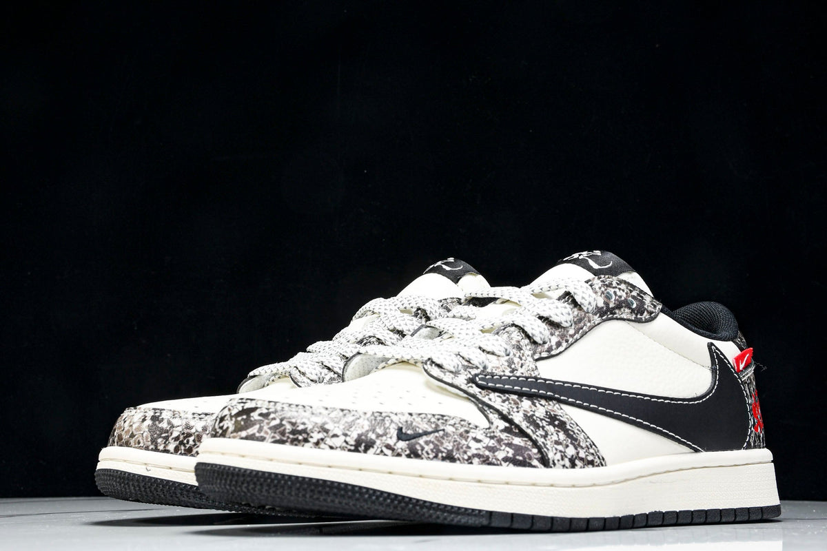 Travis Scott AJ1 Low x Year of The Snake 'Grey Black' (Custom) – Drip ...