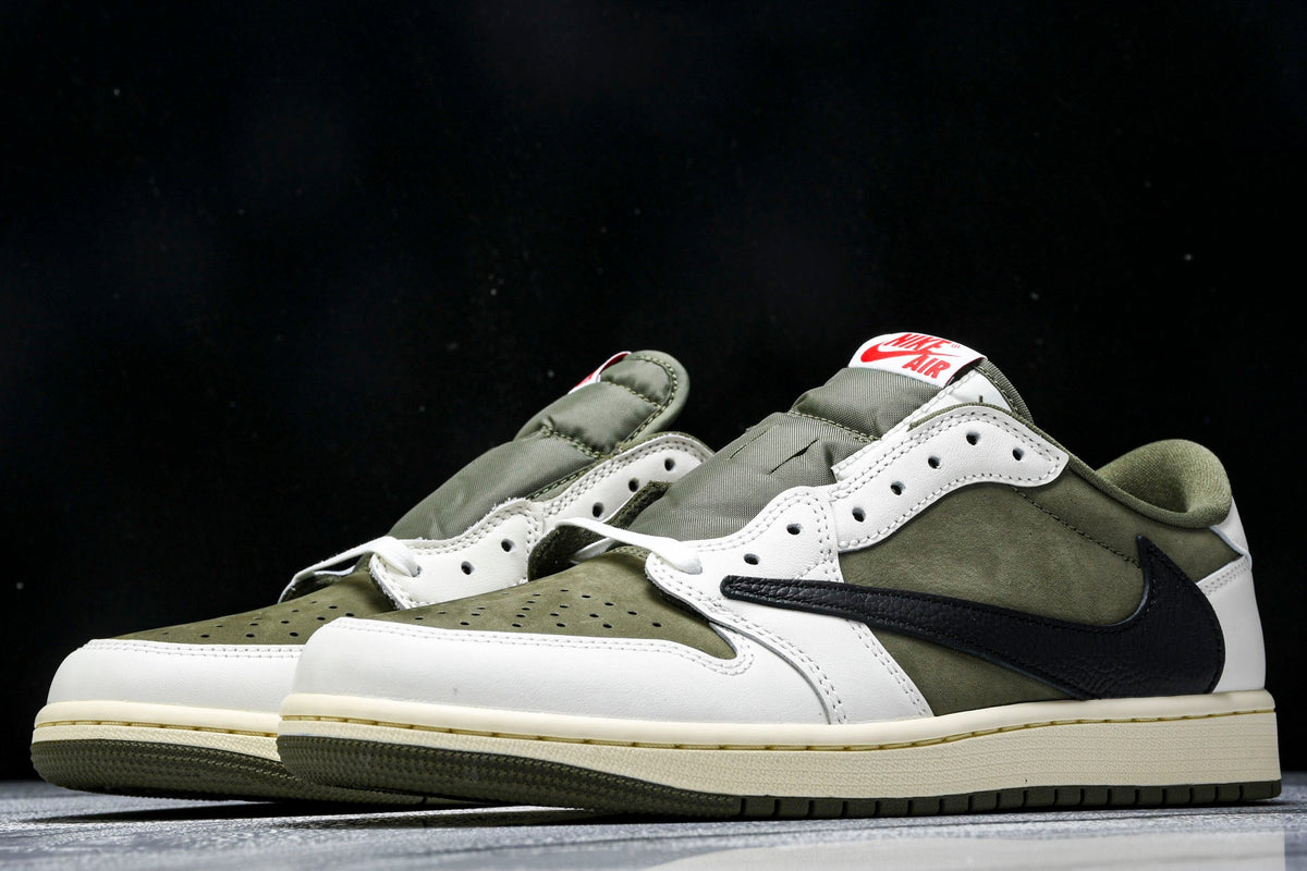 Travis Scott AJ1 Retro Low OG 'Medium Olive' – Drip Locker UK