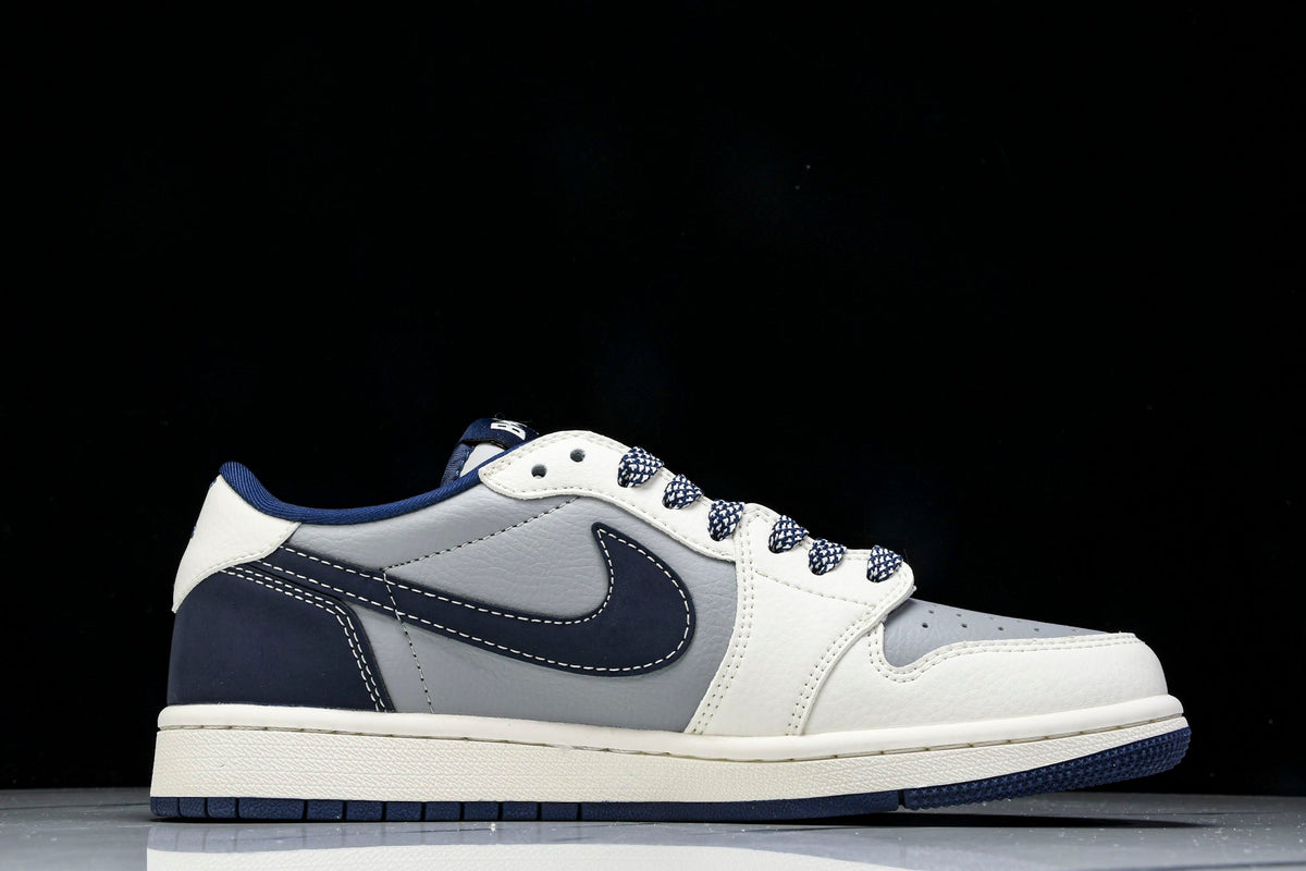 Travis Scott AJ1 Low x BAPE 'Grey Navy' (Custom) – Drip Locker UK