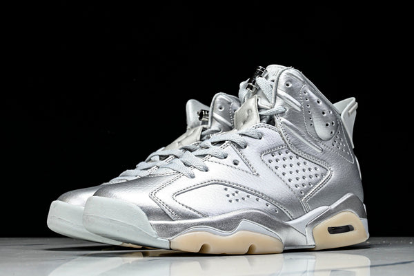 AJ6 Retro x PSG 'Metallic Silver' – Drip Locker UK