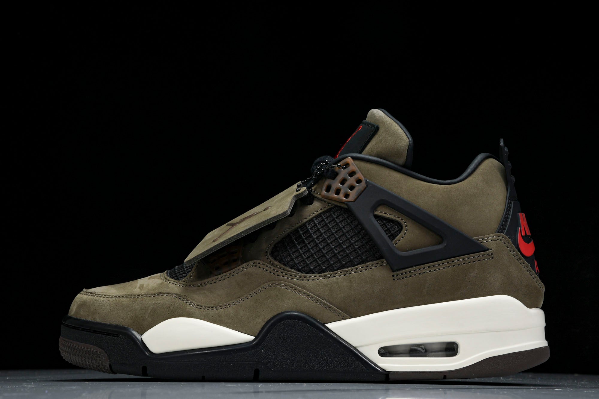 Travis Scott AJ4 Retro 'Olive Mocha' (Friends & Family) – Drip Locker UK