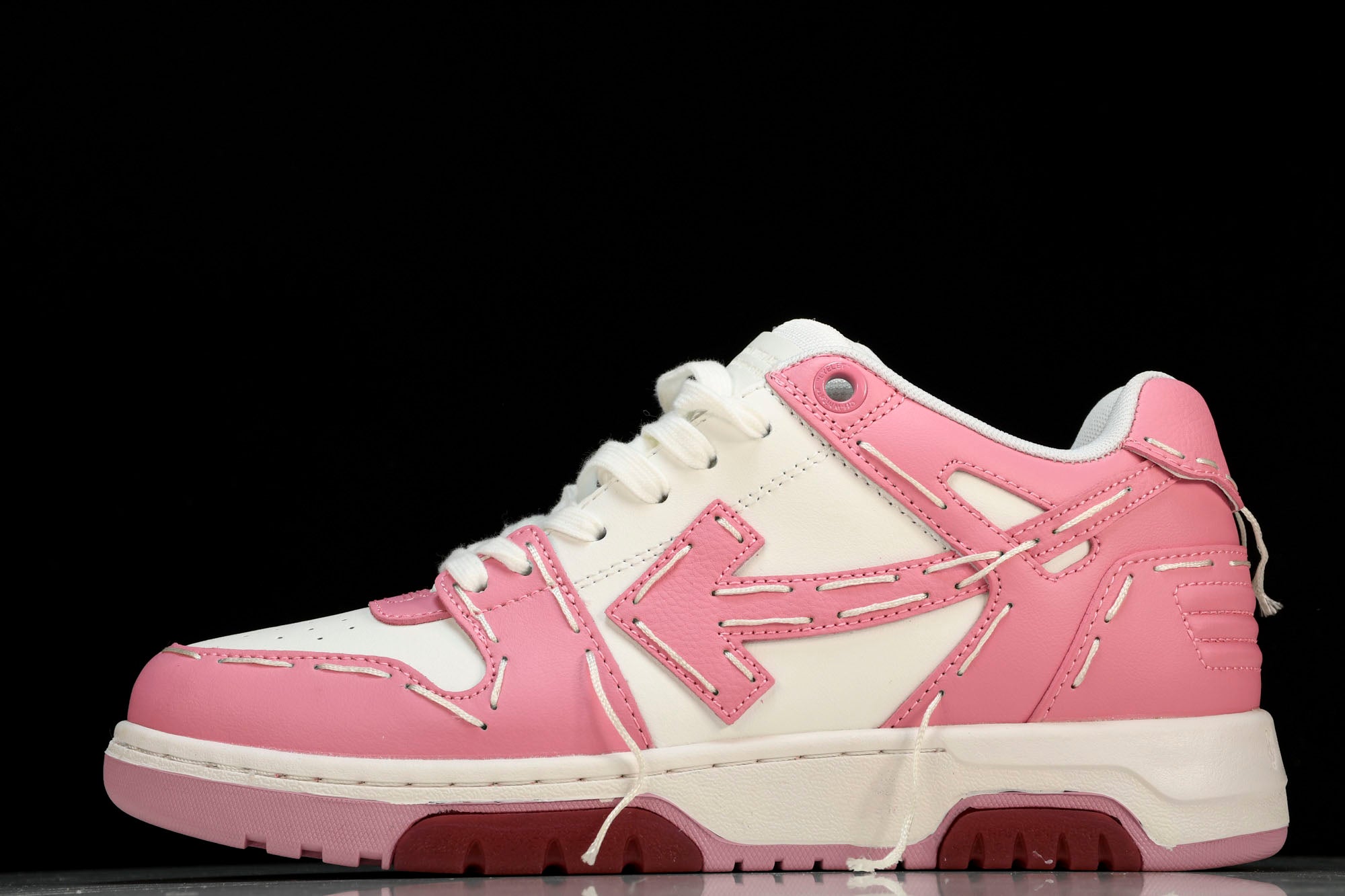 Off-White Out Of Office OOO Low Top 'Sartorial Stitching - Pink White ...